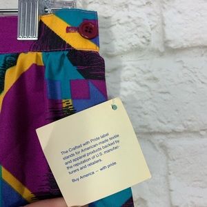 Vintage | Skirts | Folio By Fire Islander 8s Bright Funky Skirt Nwt ...